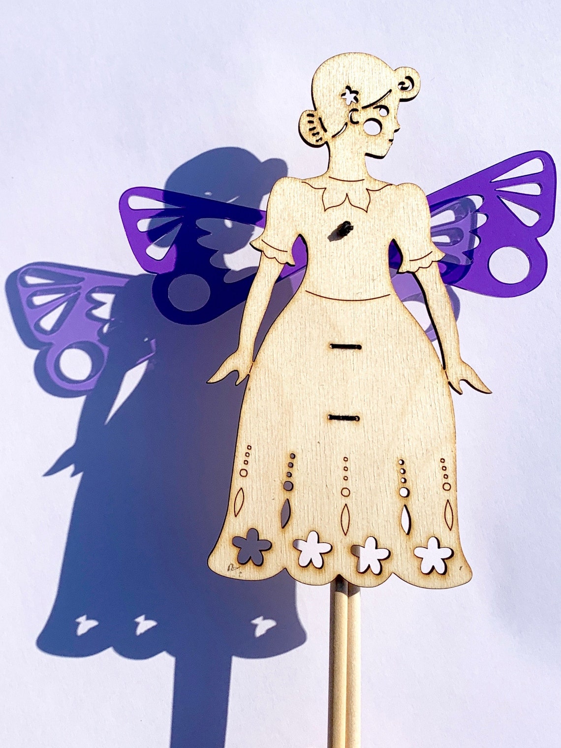 Fairy Shadow Puppet, Wooden Laser Cut - Etsy