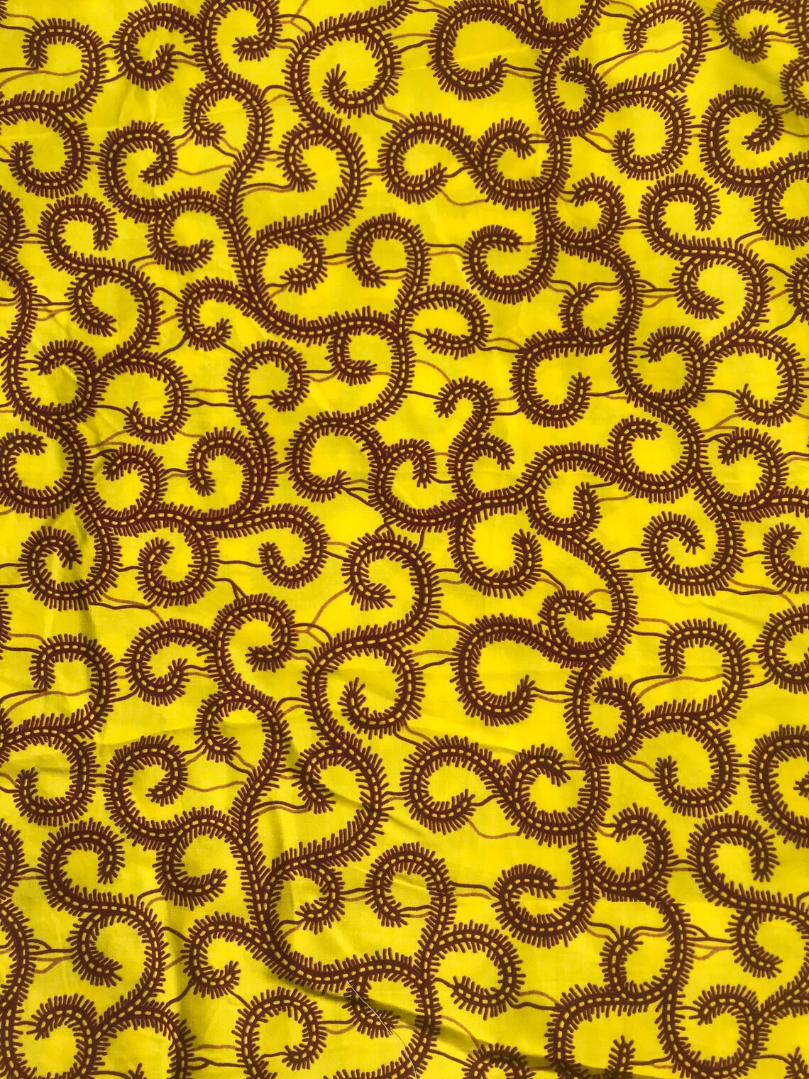 Yellow African Fabric/ankara Wax/cotton Wax/veritable Wax - Etsy