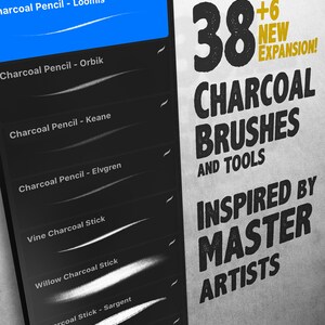 The Charcoal Master Pack : Procreate Brush Set || Digital Drawing ...