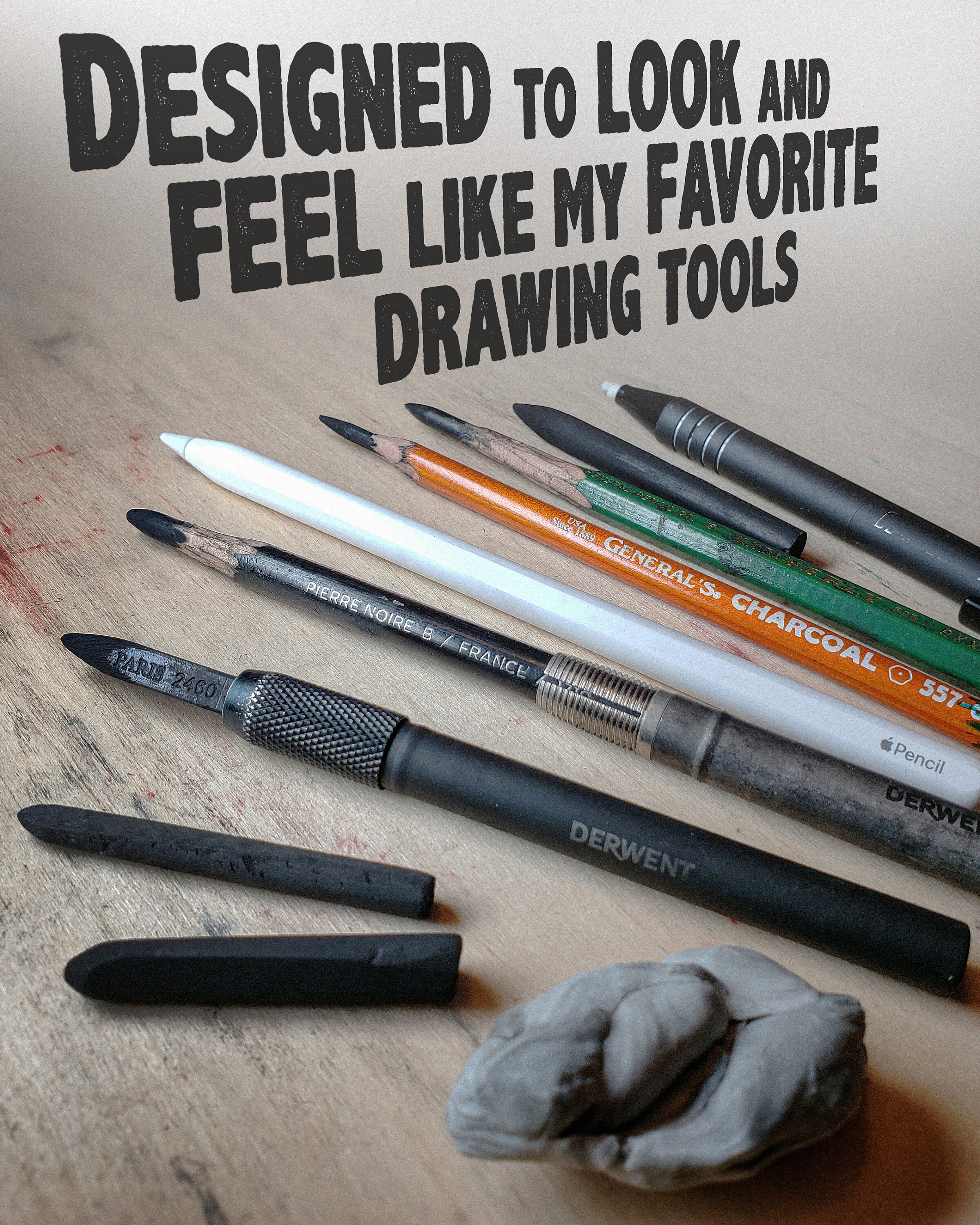 The Charcoal Master Pack : Procreate Brush Set || Digital Drawing ...