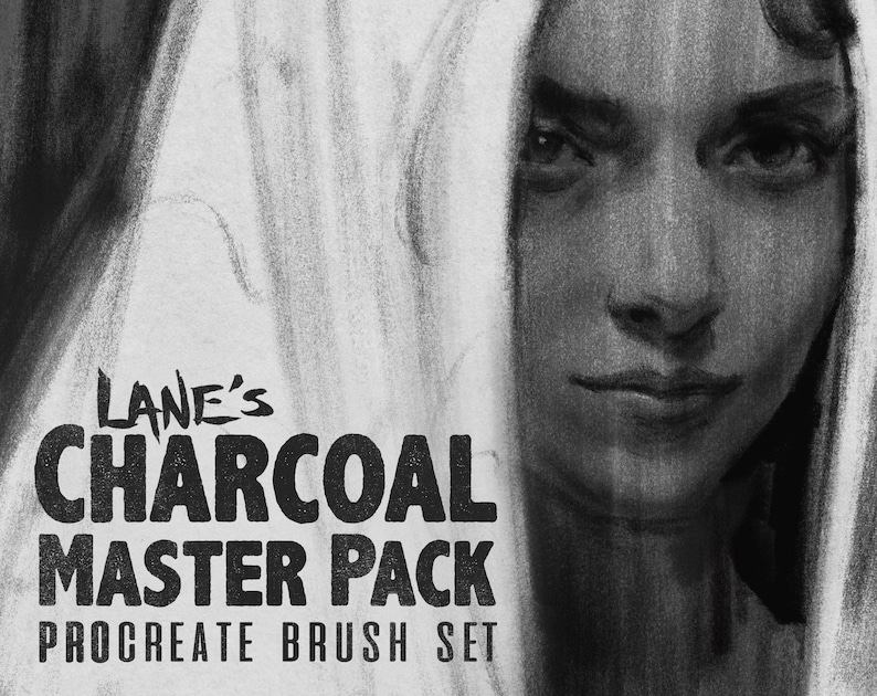 The Charcoal Master Pack : Procreate Brush Set || Digital Drawing ...