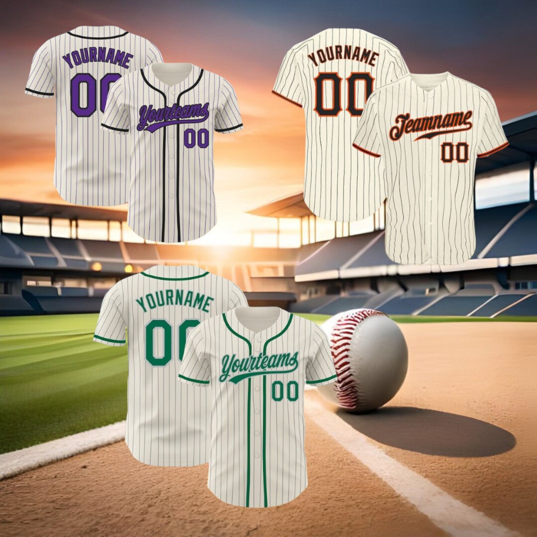 Personalized Baseball Jersey, Baseball Team Jersey, Custom Number ...