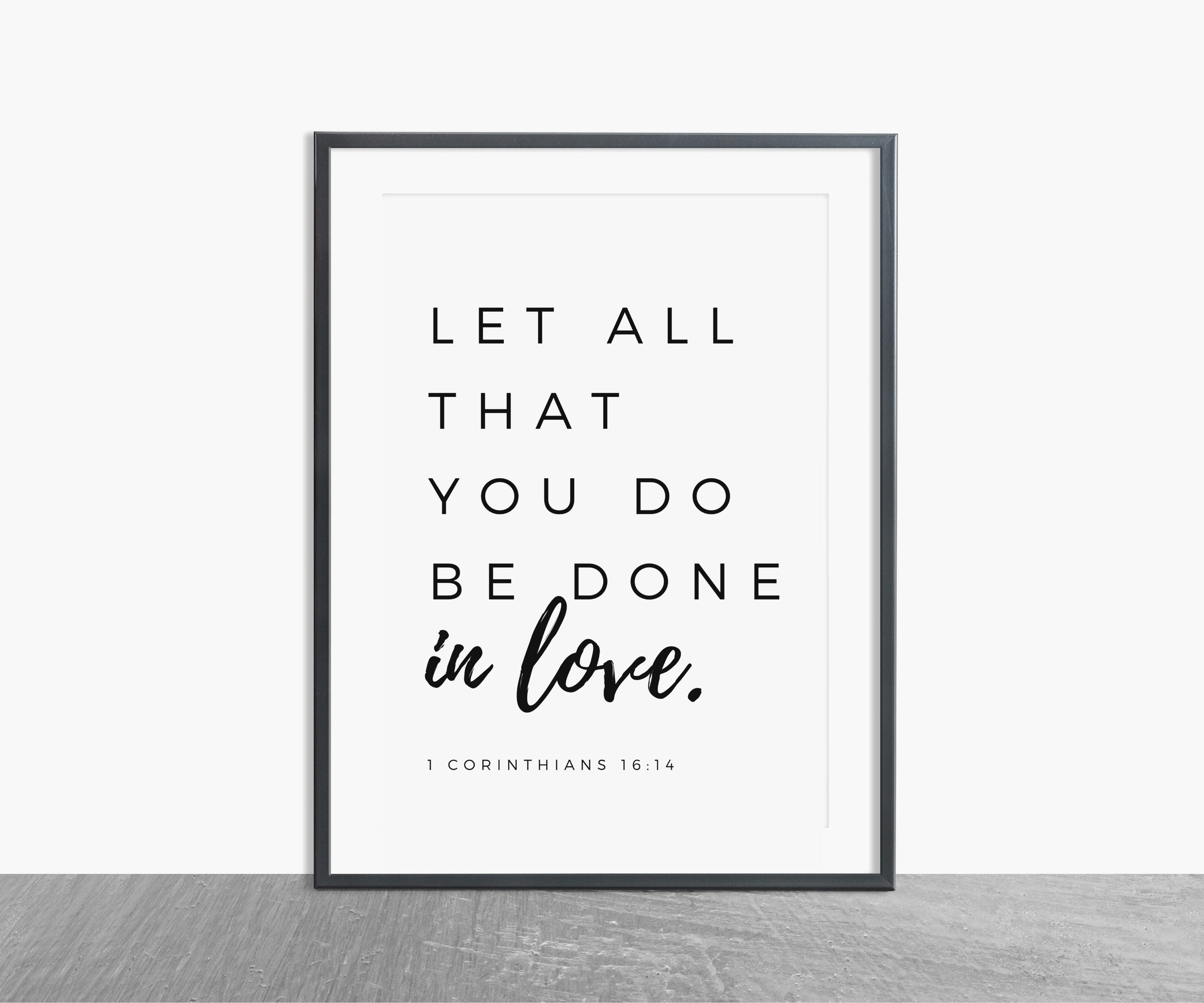 Bible Verse Printable Scripture Wall Art Inspirational Wall | Etsy