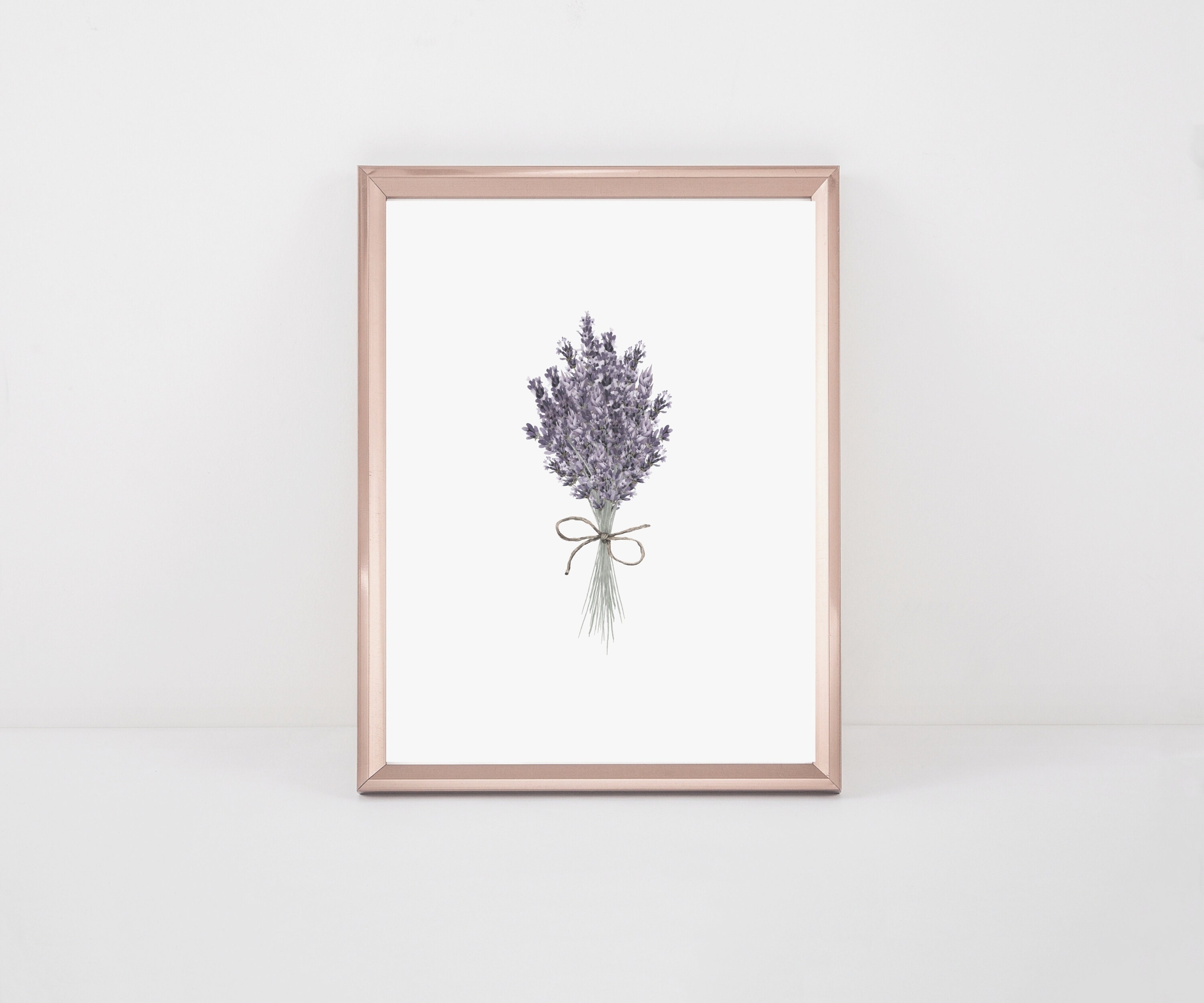 Lavender Print Minimalist Flower Print Set - Etsy