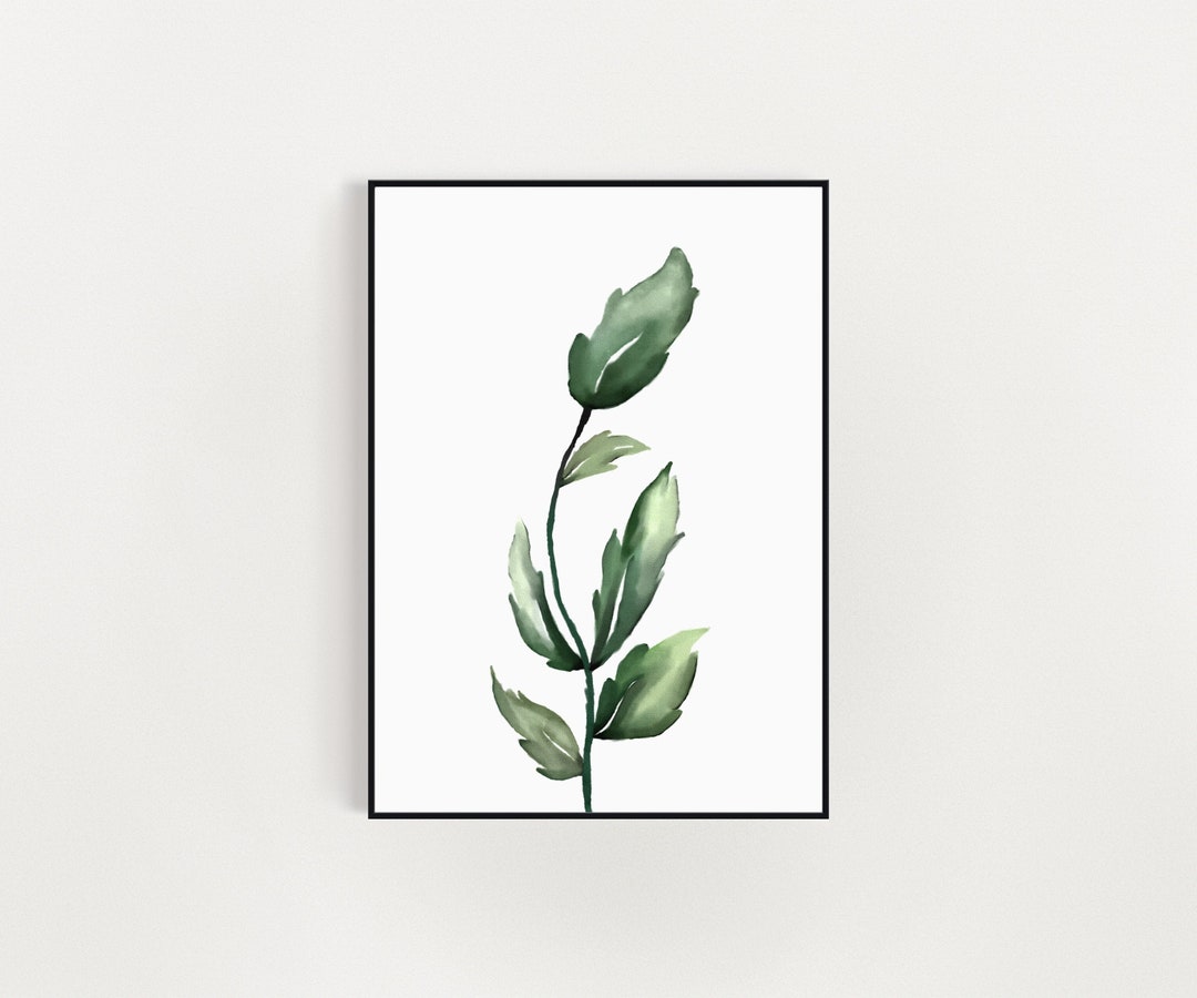 Greenery Prints,wall Art Decor,greenery,minimalist,farmhouse Decor,home ...