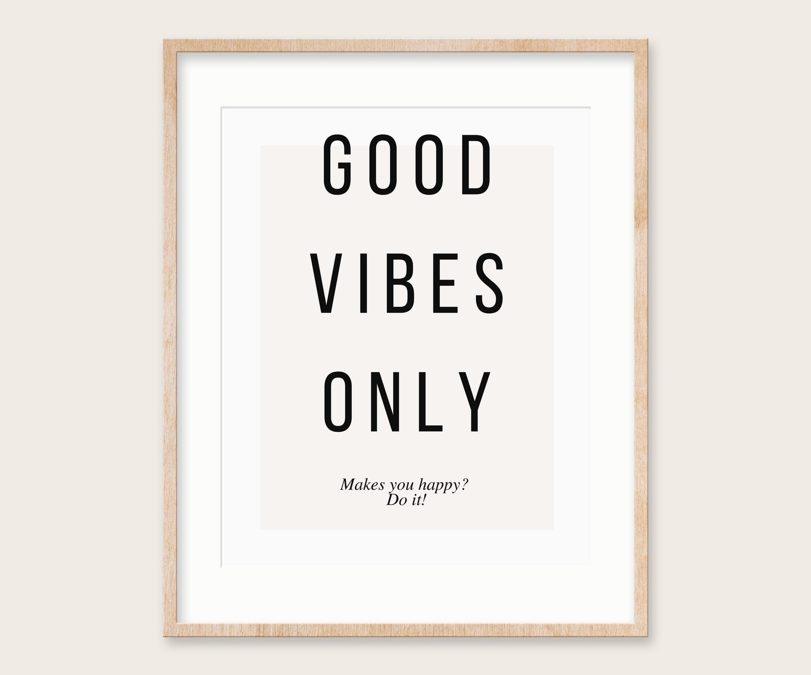 Good Vibes Only Print Positive Poster Inspirational Quote | Etsy