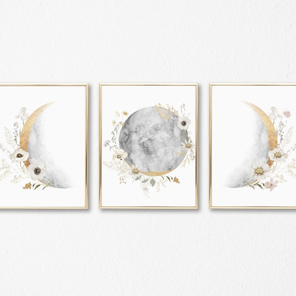 Moon Print - Etsy