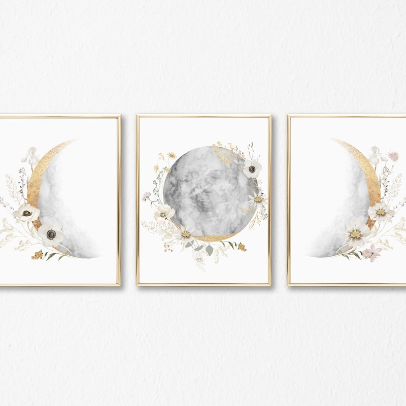 Moon Print - Etsy