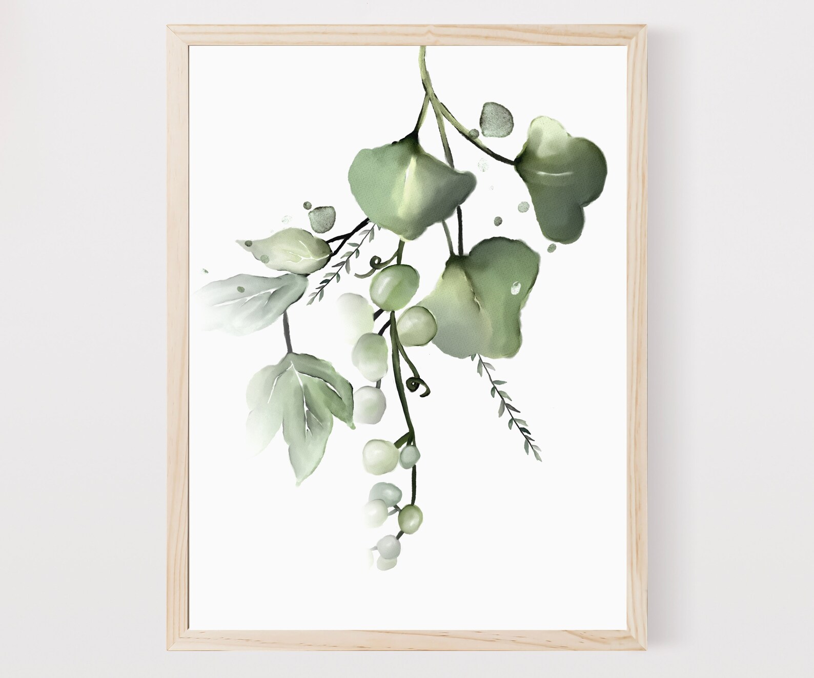 Greenery Printswall Art Decorgreeneryminimalistfarmhouse - Etsy