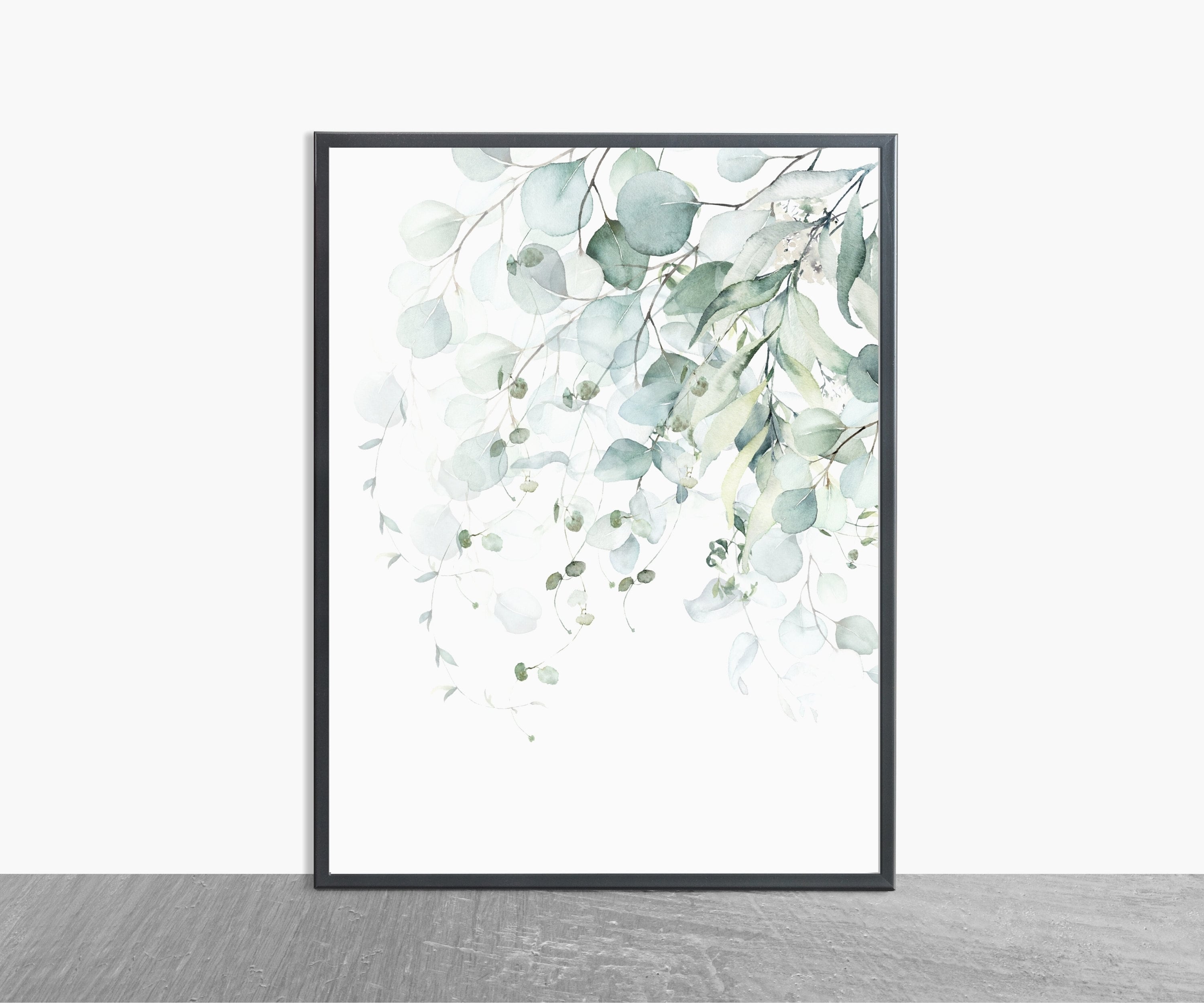 Eucalyptus PrintWall Art DecorGreeneryMinimalistFarmhouse | Etsy