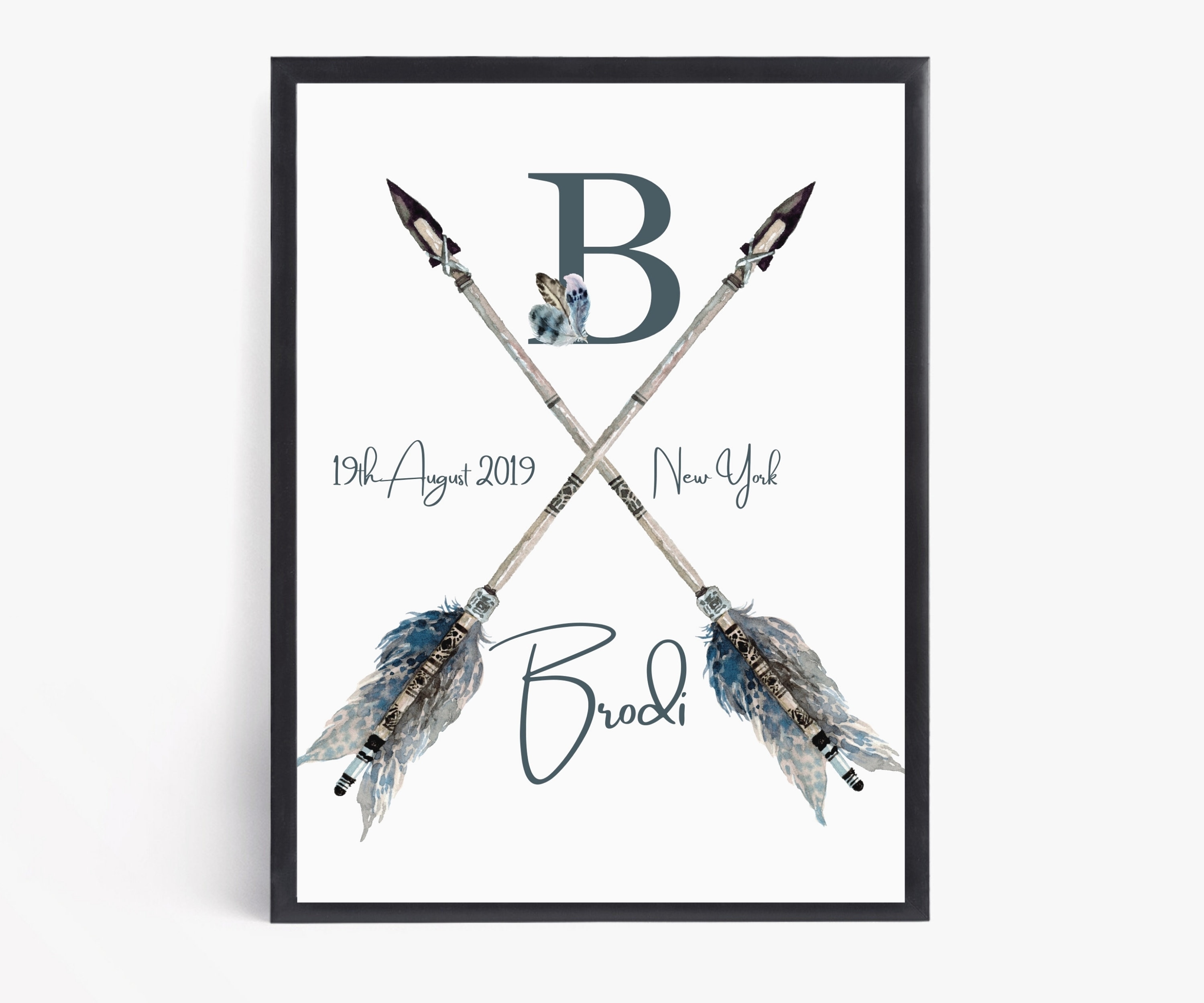 Personalized Nursery Print Nursery Decor New Baby Gift - Etsy