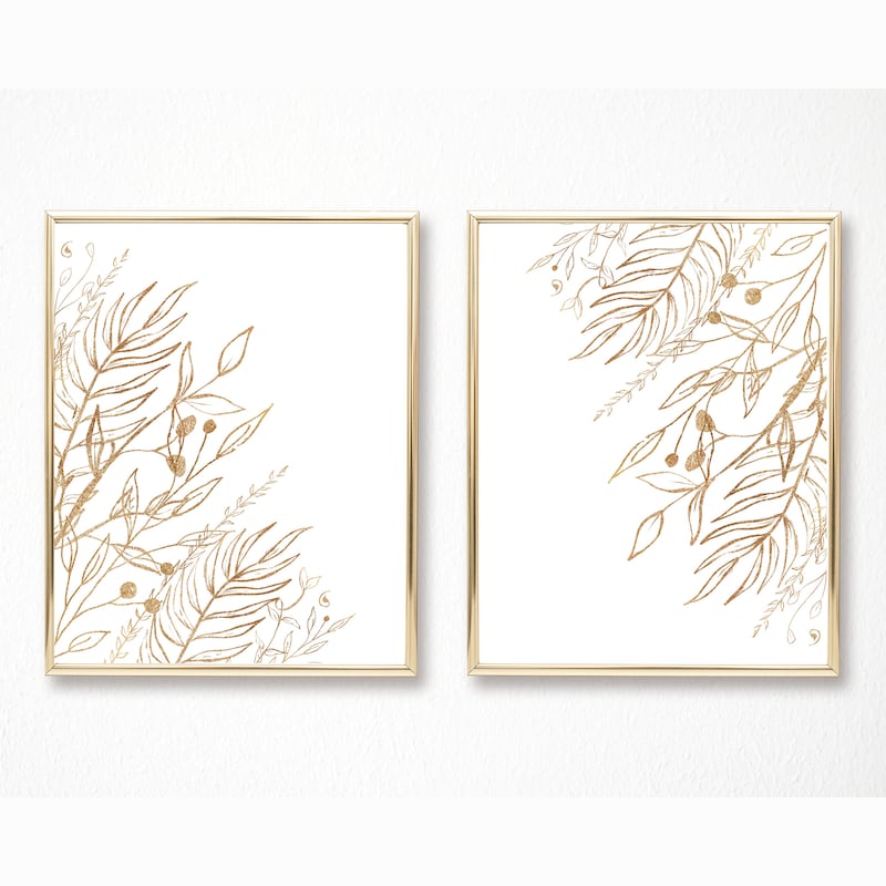 Gold Print Wall Art - Etsy