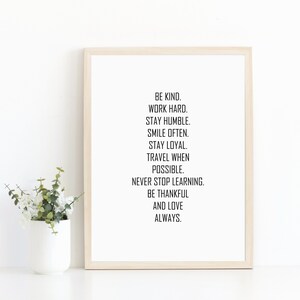 Office Print, Positive Thoughts, Motivational Poster, Housewarming Gift ...