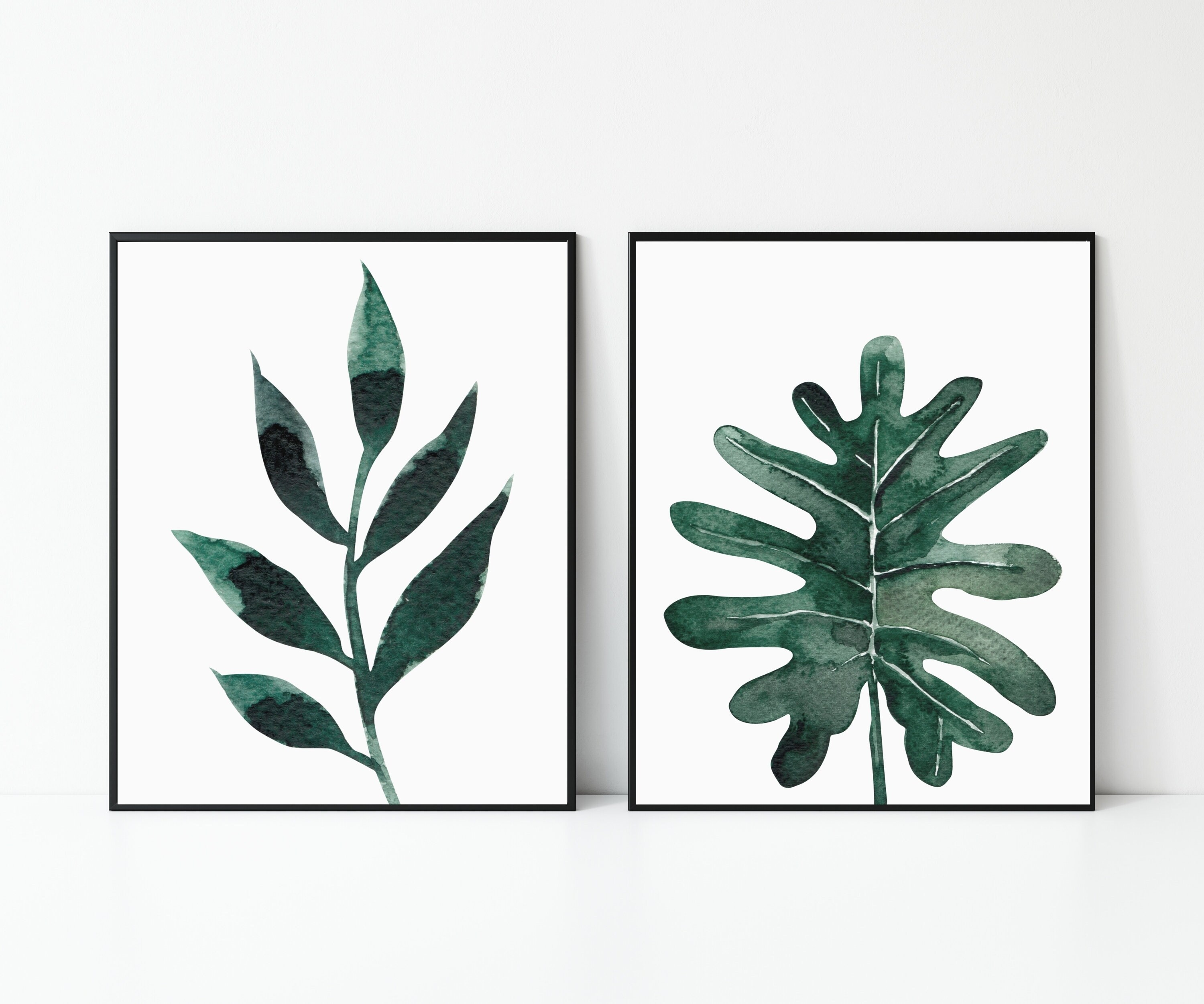 Set of 3 Plant Prints Floral Instant Art Printable Art | Etsy