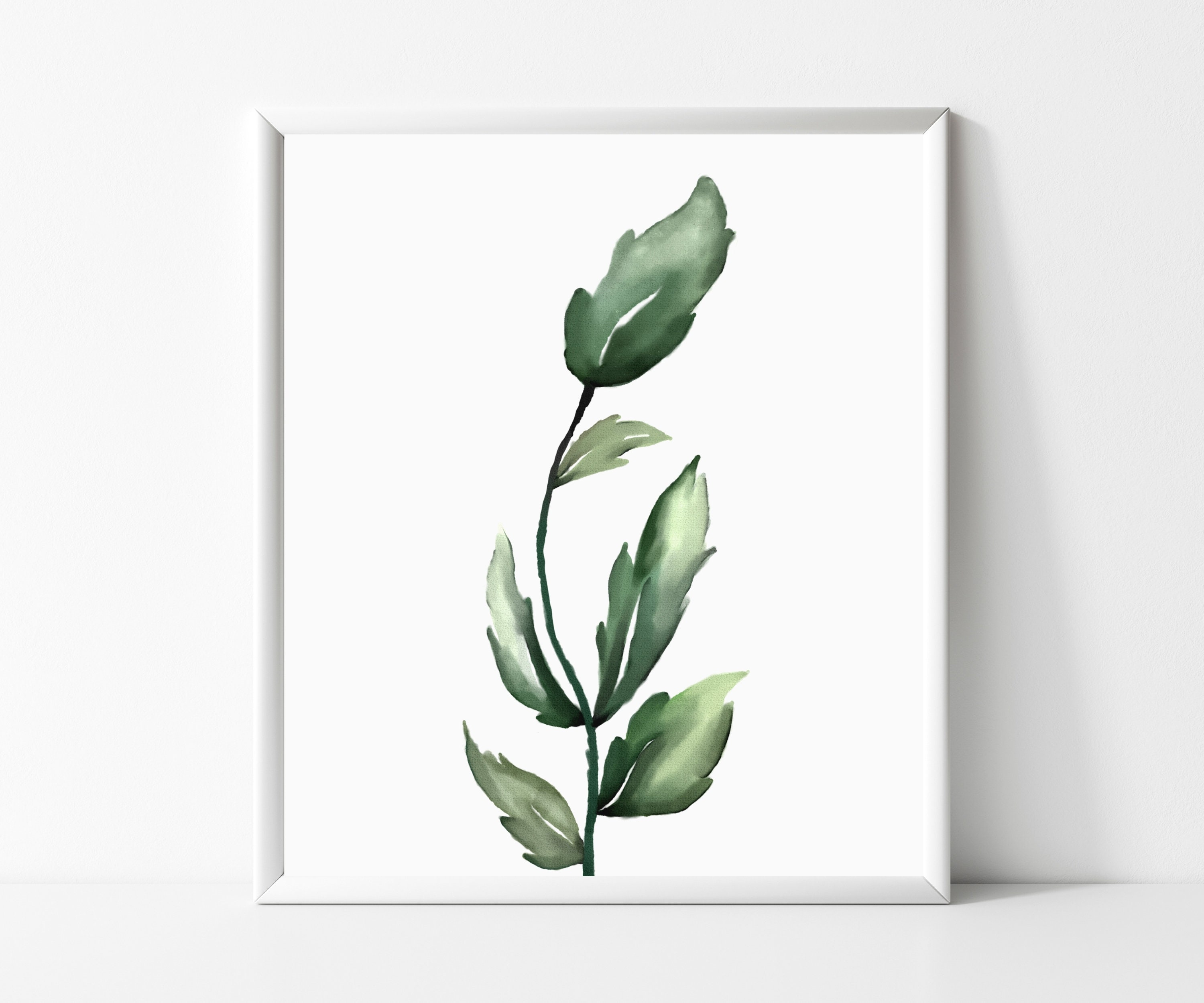 Greenery PrintsWall Art DecorGreeneryMinimalistFarmhouse | Etsy