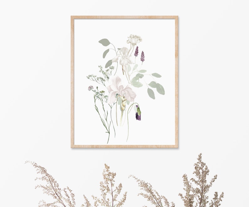 Set of 3 Wildflower Prints Floral Instant Art Printable - Etsy