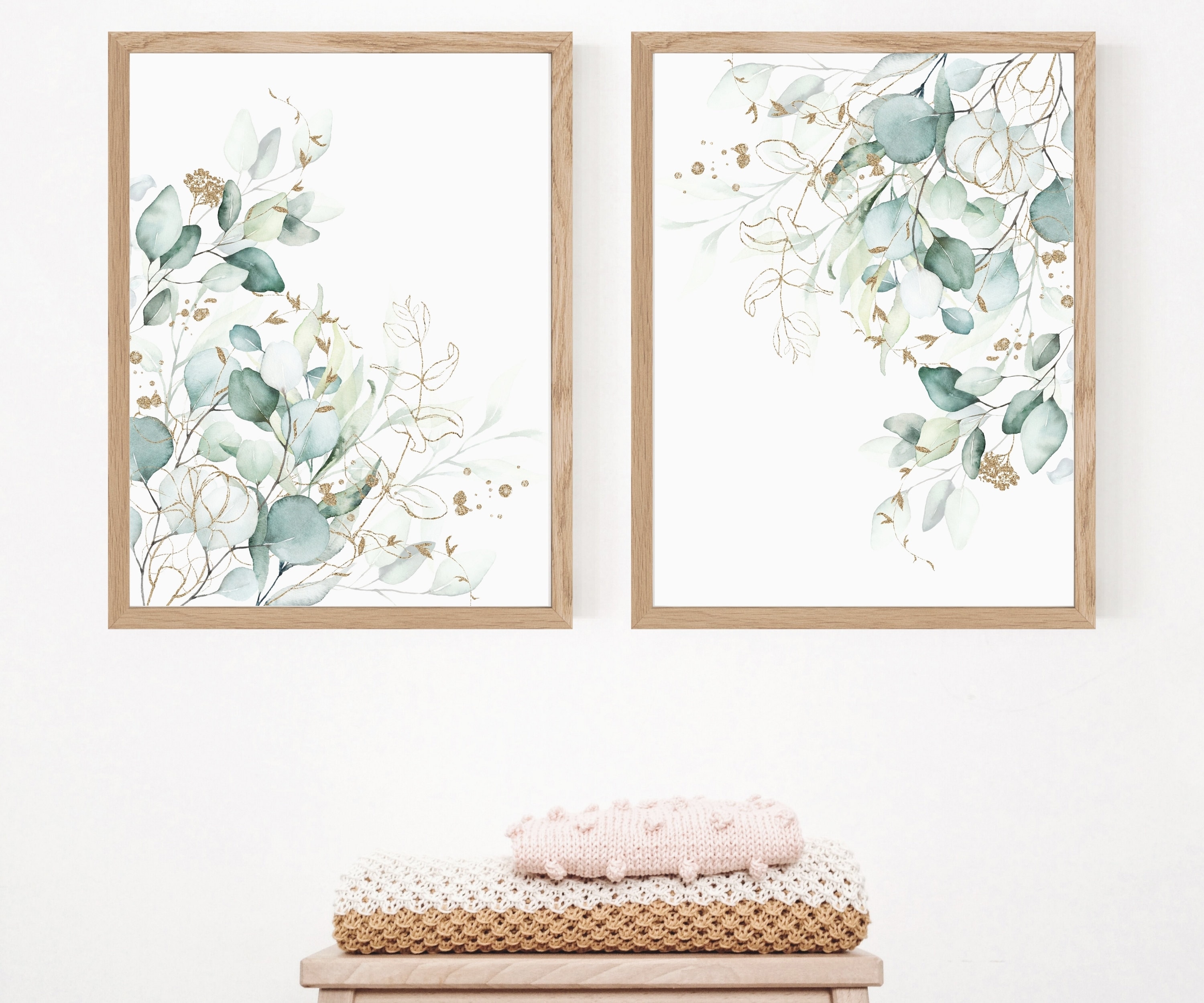 Eucalyptus PrintWall Art DecorGreeneryMinimalistFarmhouse | Etsy