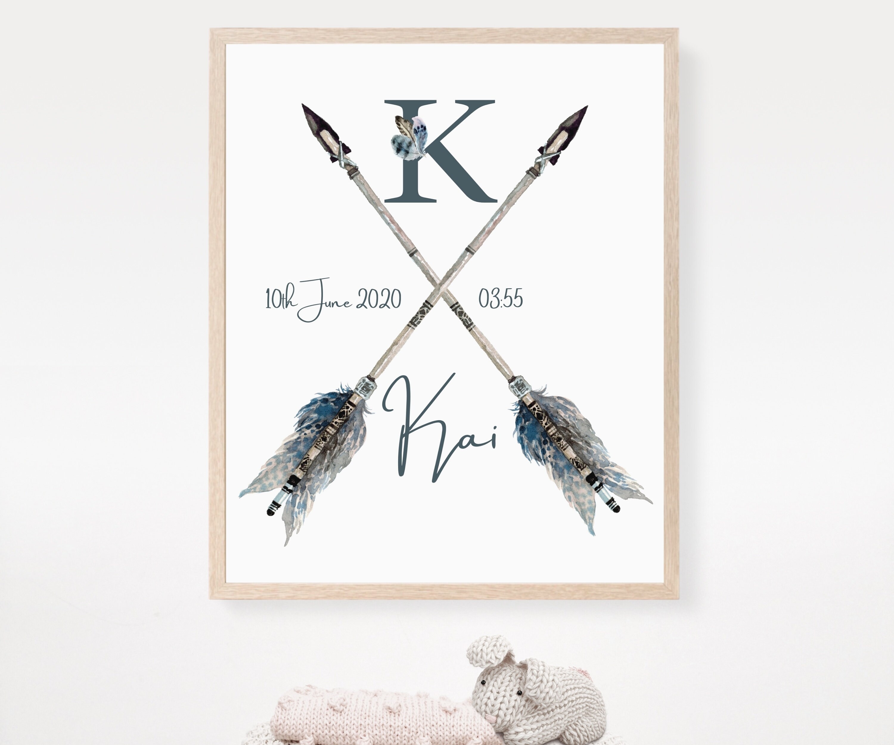 Personalized Nursery Print Nursery Decor New Baby Gift - Etsy
