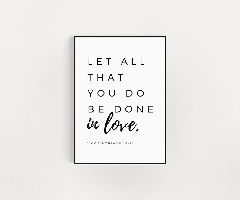 Bible Verse Printable Scripture Wall Art Inspirational Wall | Etsy