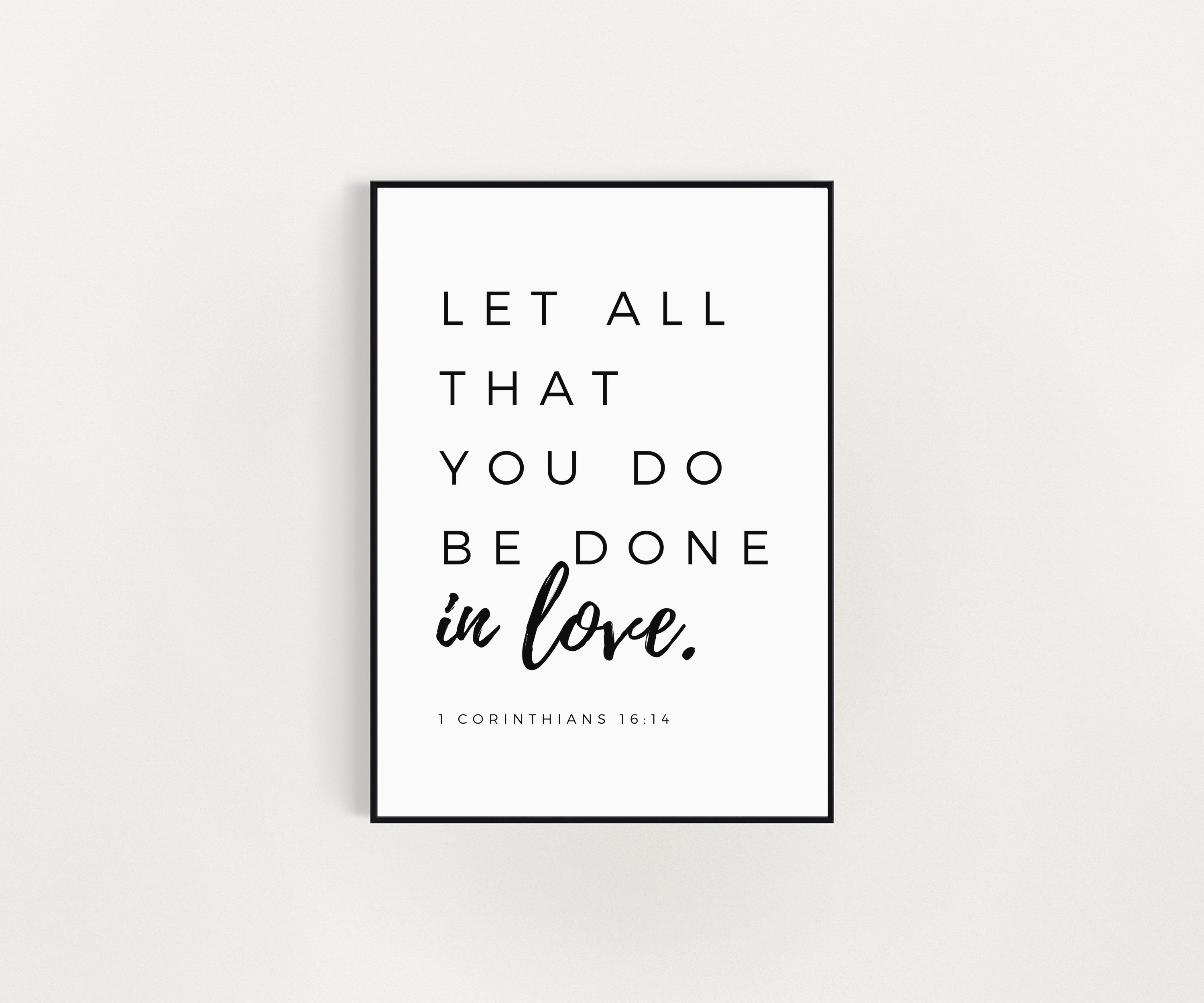 Bible Verse Printable Scripture Wall Art Inspirational Wall | Etsy