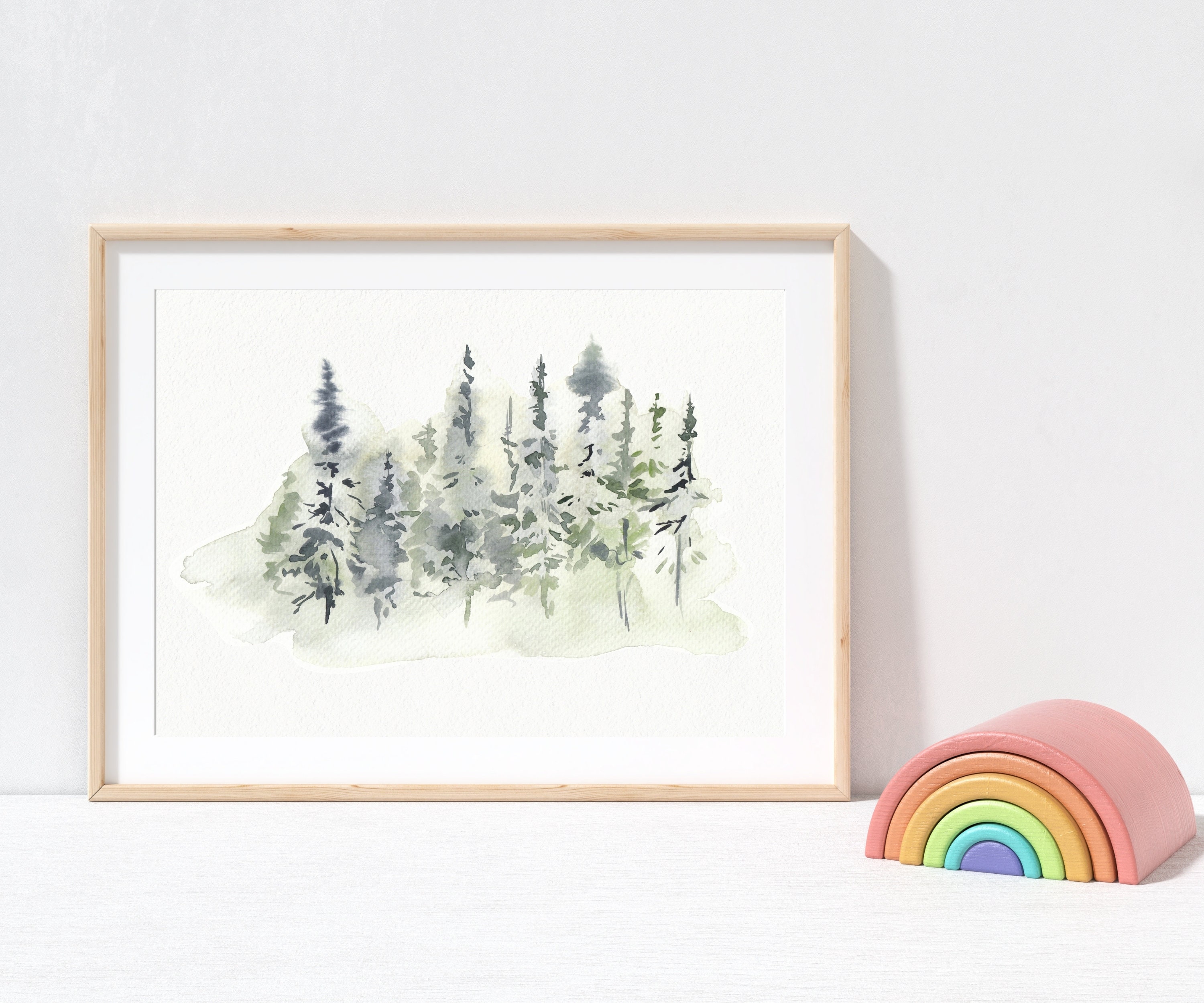 Forest Print Nature Home Decor Farmhouse Decor Woodland - Etsy