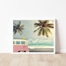 Retro Surf by the Sea, Retro Surf Van Print, Printable, Beach Wall ...