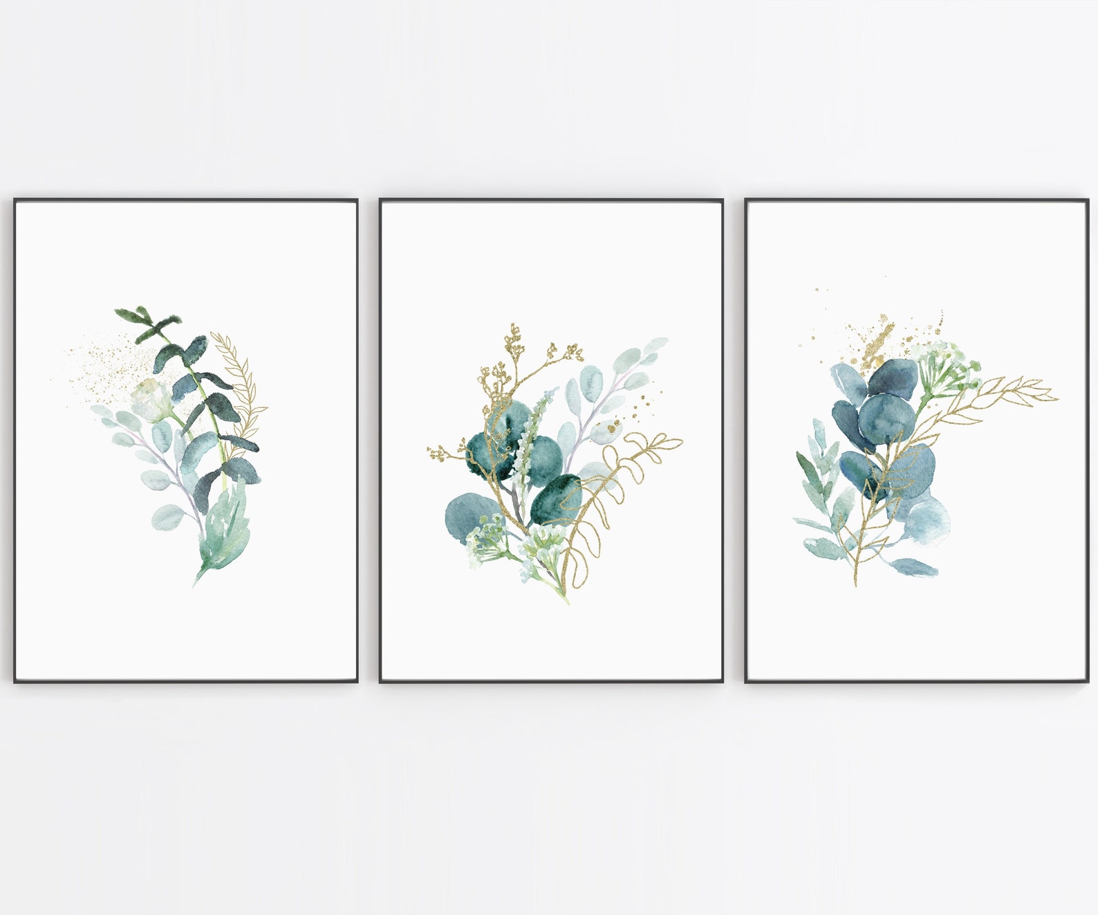 Set of 6 Botanical Prints Minimalist Flower Print | Etsy