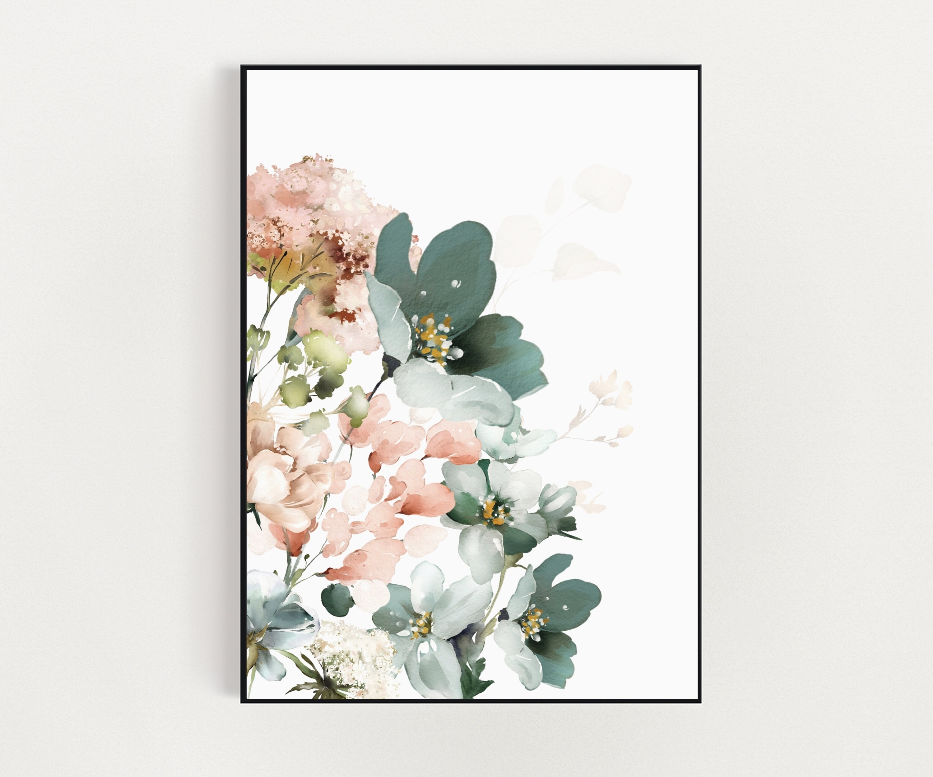 Garden Flower Print Floral Instant Art Printable Wall Art - Etsy