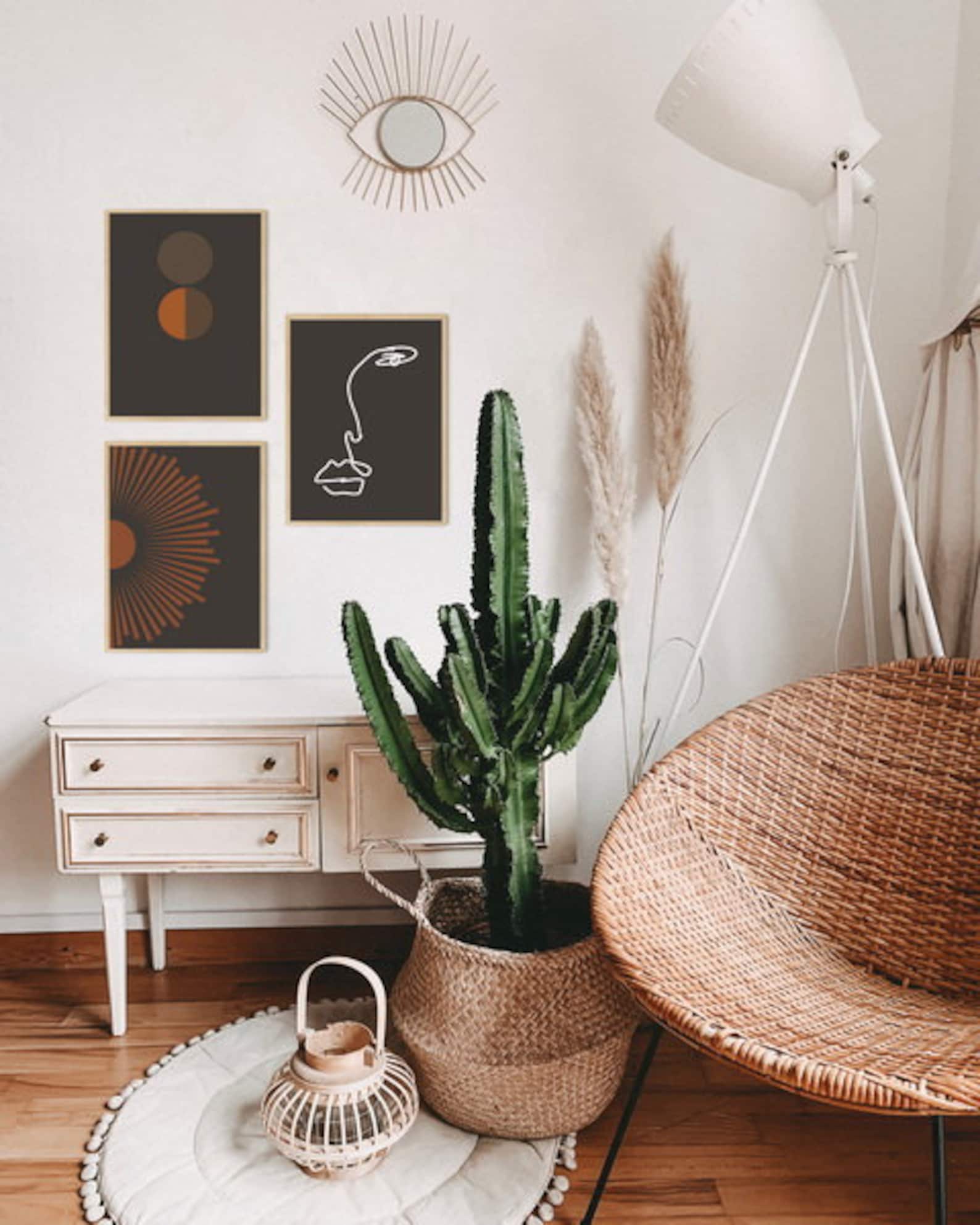 Minimal Wall Art, Bohemian, Minimal Art, Retro Minimalist Decor ...
