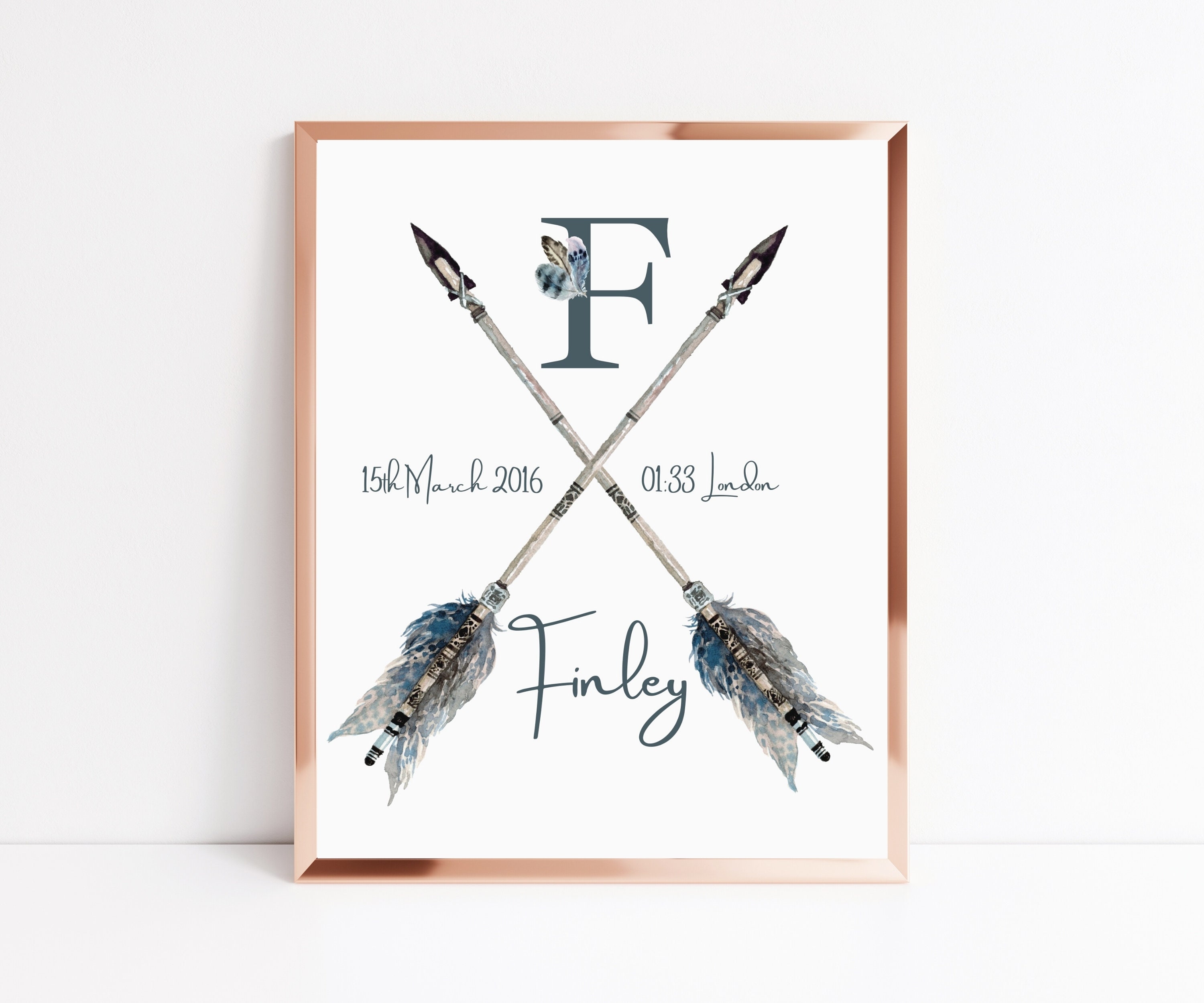 Personalized Nursery Print Nursery Decor New Baby Gift - Etsy