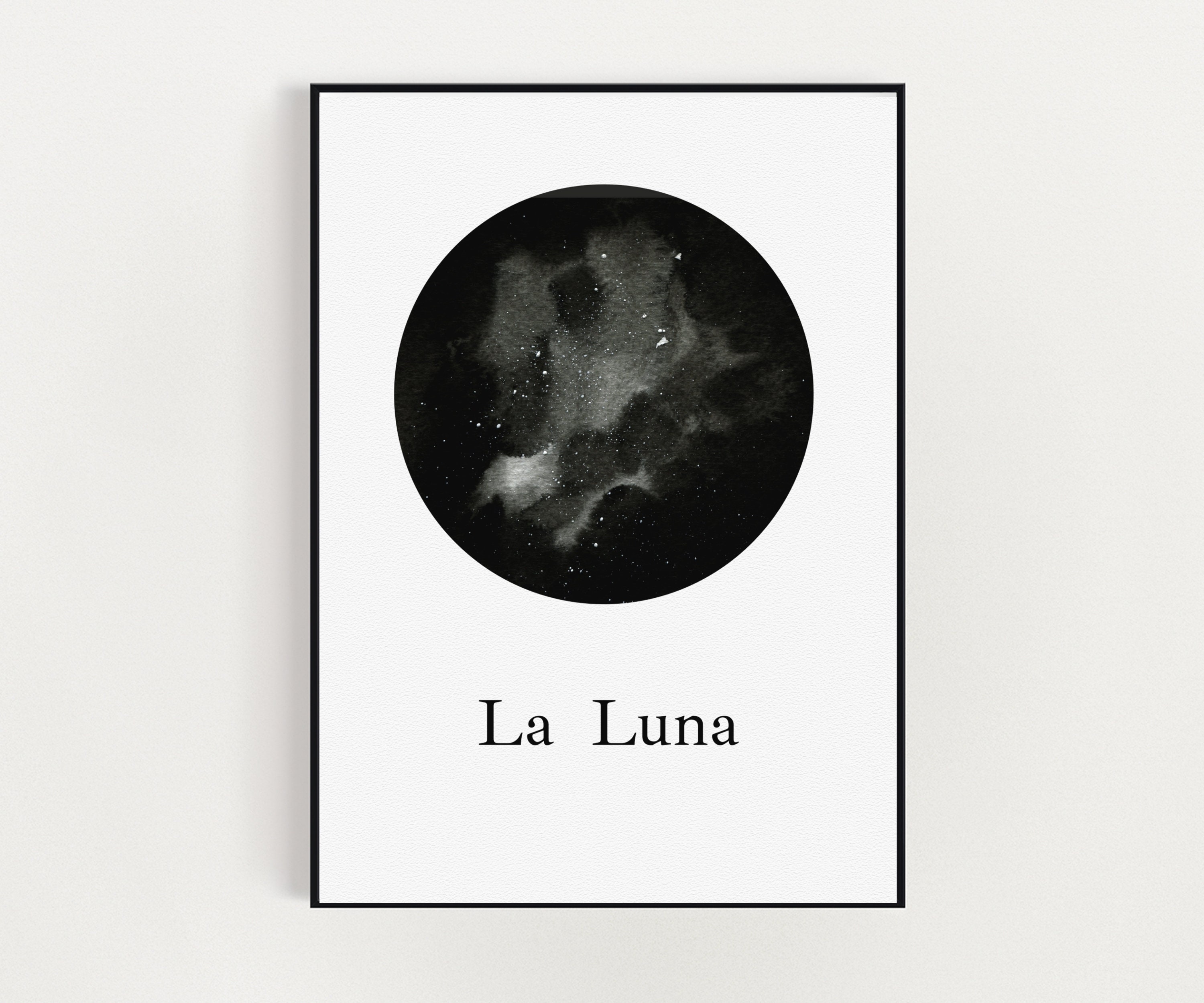 La Luna Print Home Decor Moon Wall Art Printable Wall Art | Etsy