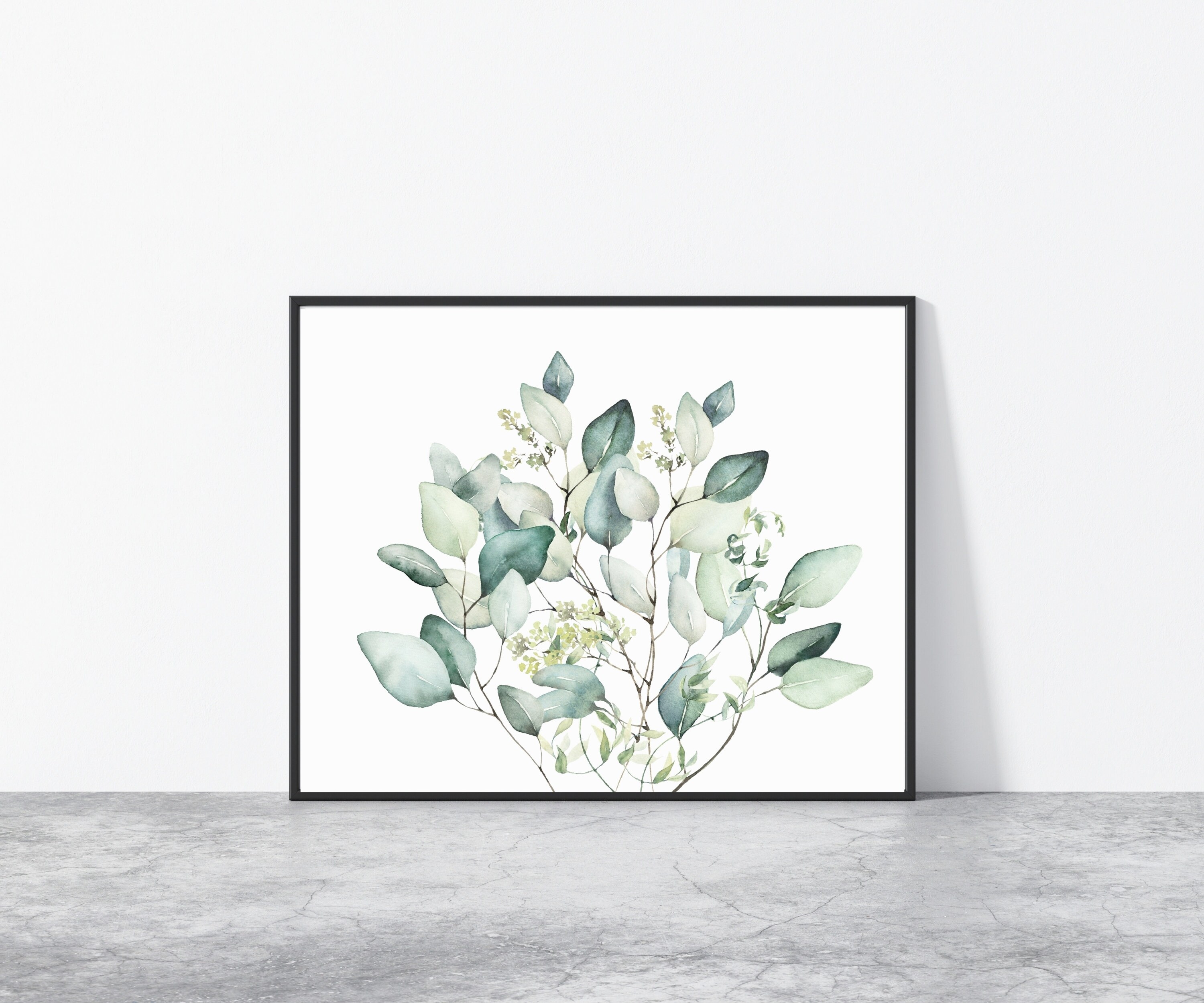 Eucalyptus Prints Greenery Prints Eucalyptus Greenery Wall | Etsy