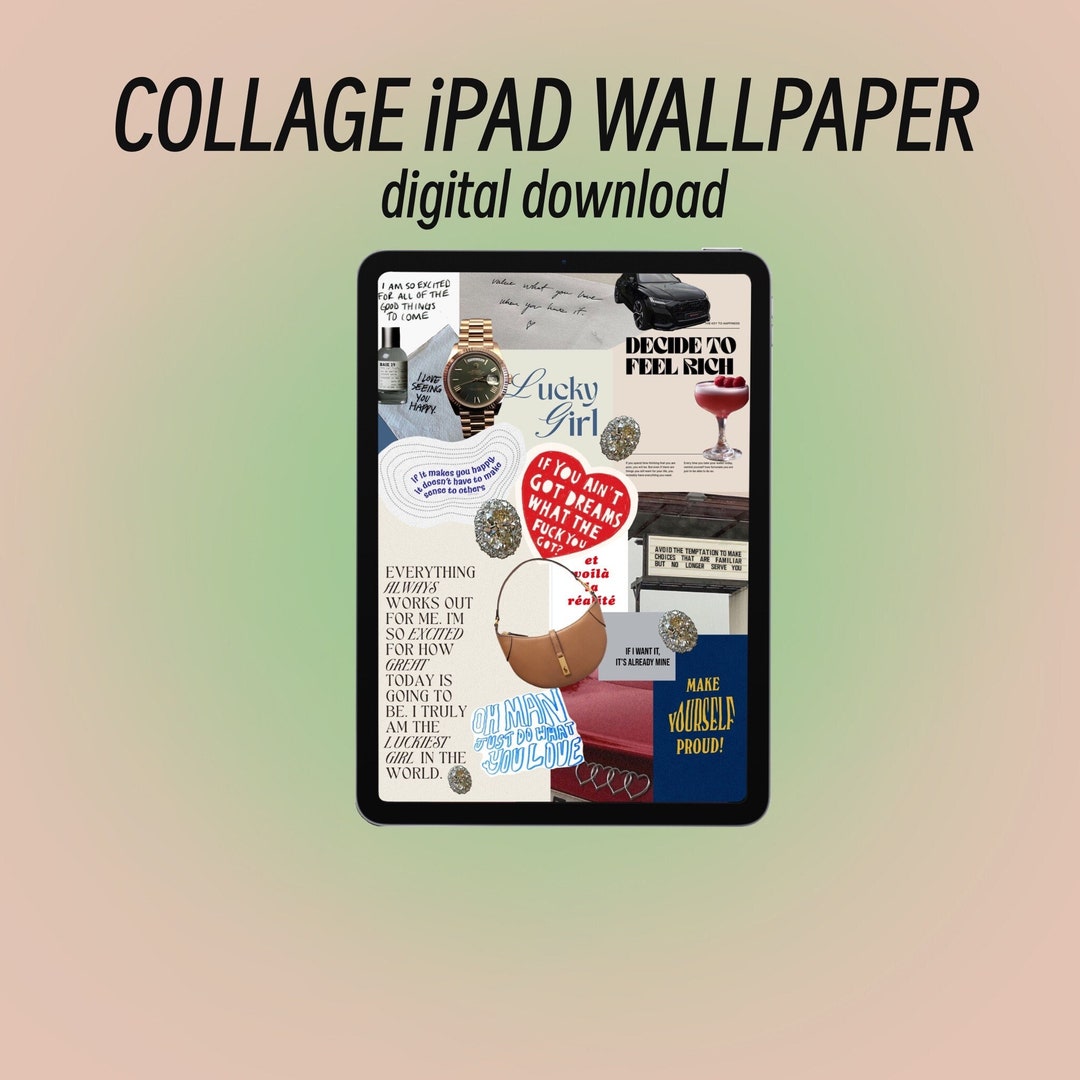 Collage iPad Wallpaper, Aesthetic Collage, Cool Girl Wallpaper ...