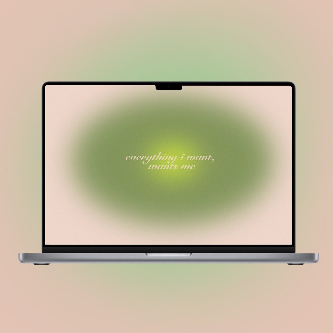 Green Aura Desktop Wallpaper, Motivational Wallpaper, Quote, Laptop ...