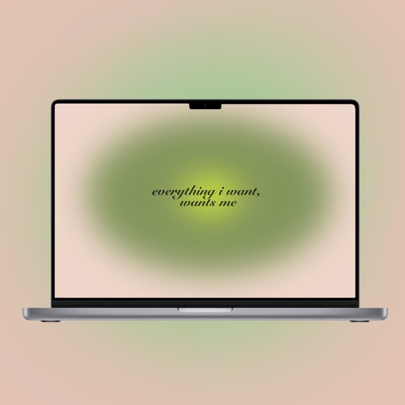 Green Aura Desktop Wallpaper, Motivational Wallpaper, Quote, Laptop ...