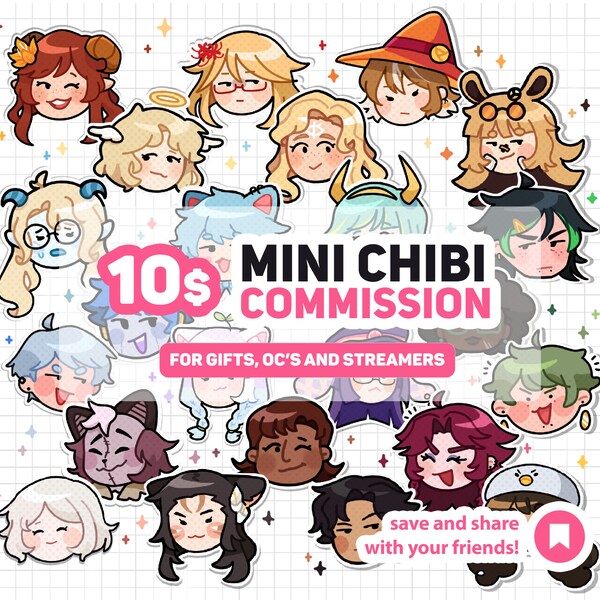 Chibi Commission - Etsy