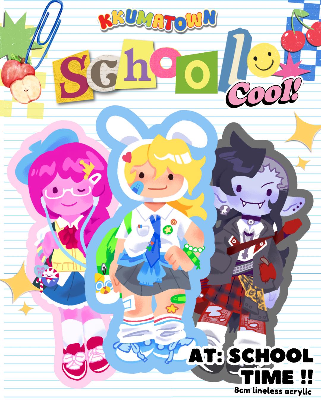Adventure Time: School Time! Fiona, Marceline, Bubblegum | Lineless ...