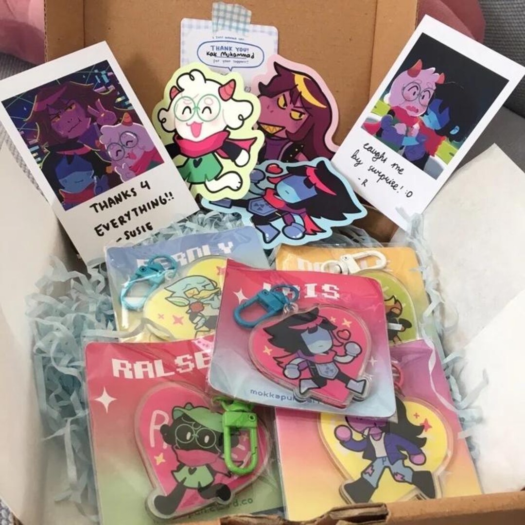 Deltarune: Kris, Susie, Ralsei, Berdly, Noelle | Acrylic Keychain | Cartoon and Game Fan Gift - Etsy