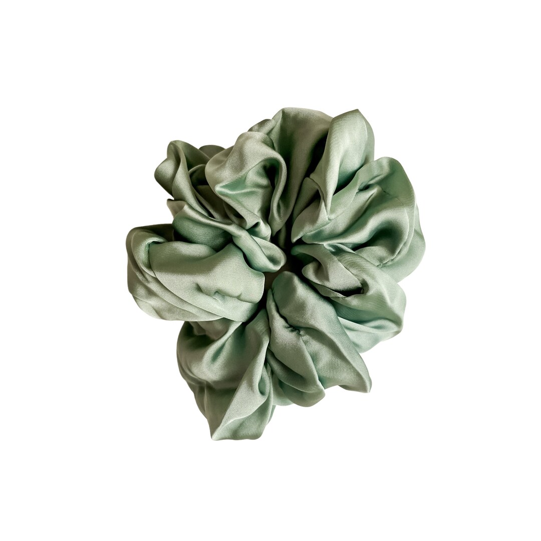 Scrunchie XXL Silk Gentle on Hair Stretch Handmade All Colors Hair Tie ...
