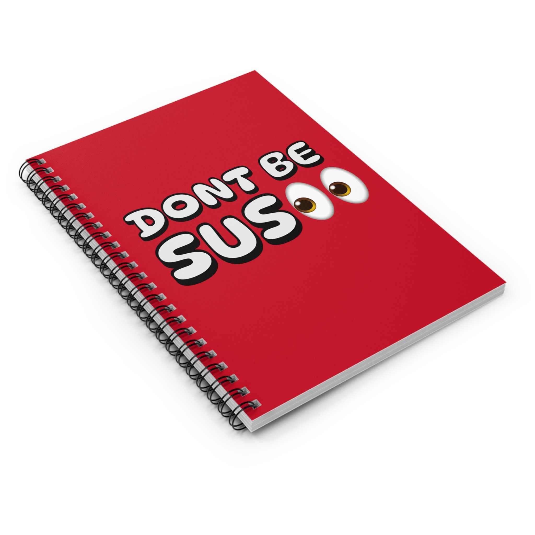 Dont Be Sus Funny Meme Gen Z Gift Spiral Notebook Ruled Line - Etsy