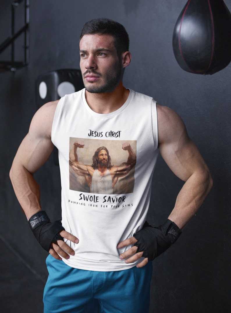 Jesus Christ Muscles Gym Workout - Etsy
