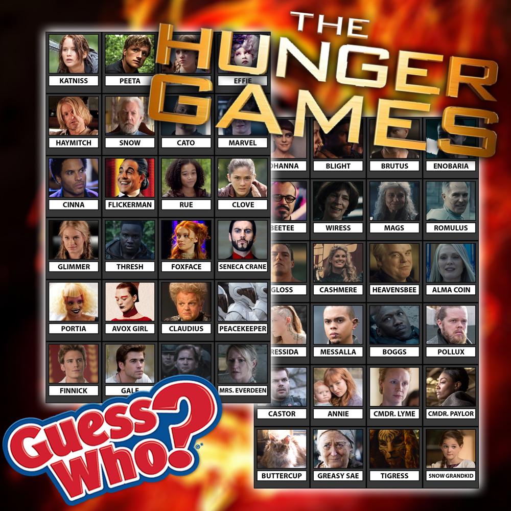 Hunger Games Guess Who Game | INSTANT DOWLOAD | Customized Digital ...