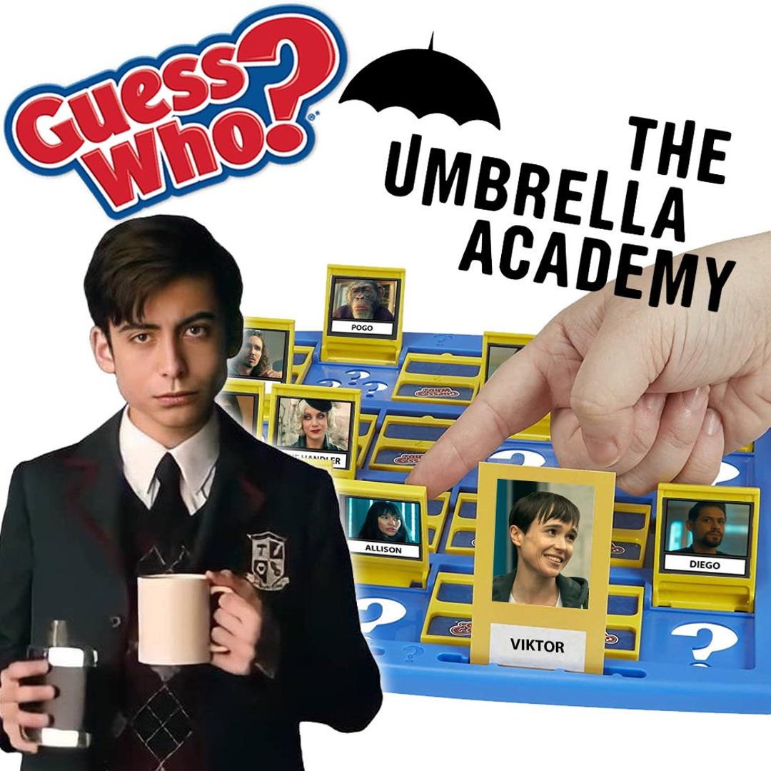 Umbrella Academy Guess Who Game | INSTANT DOWLOAD | Customized Digital ...