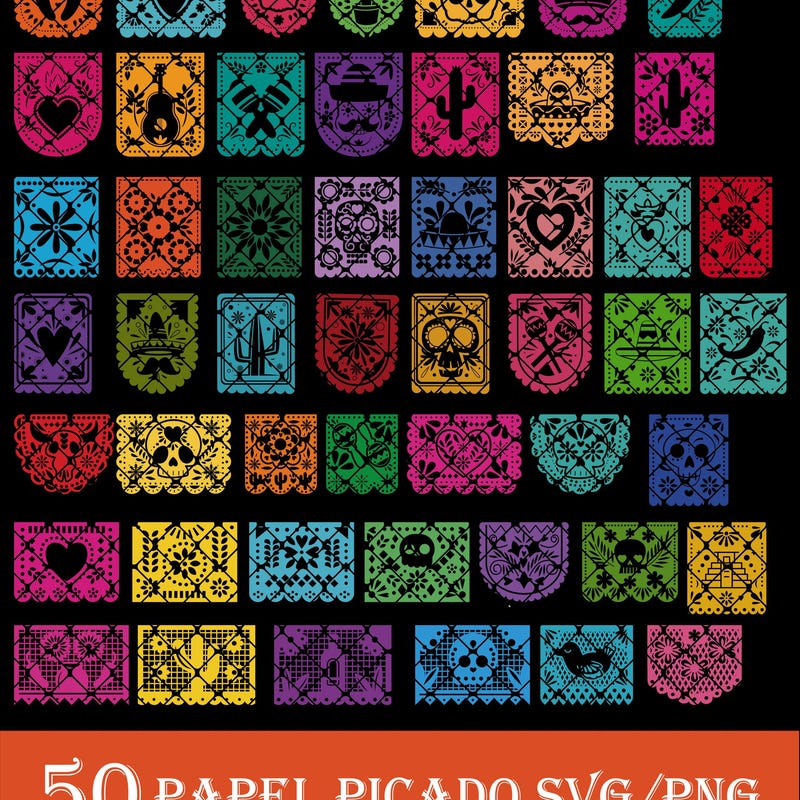 Papel Picado Digital - Etsy