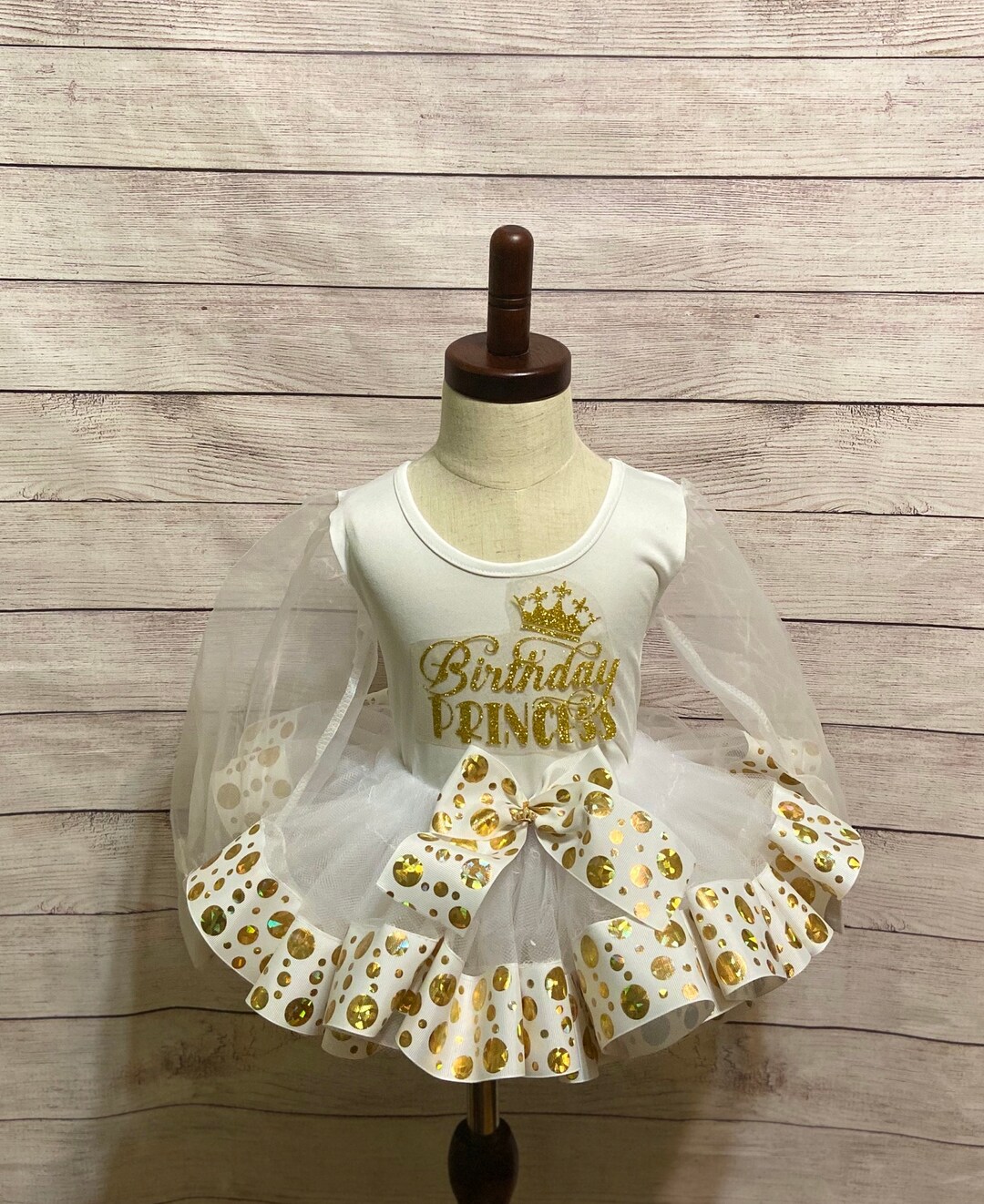 Birthday Princess Outfit, Polka Dot Tutu - Etsy