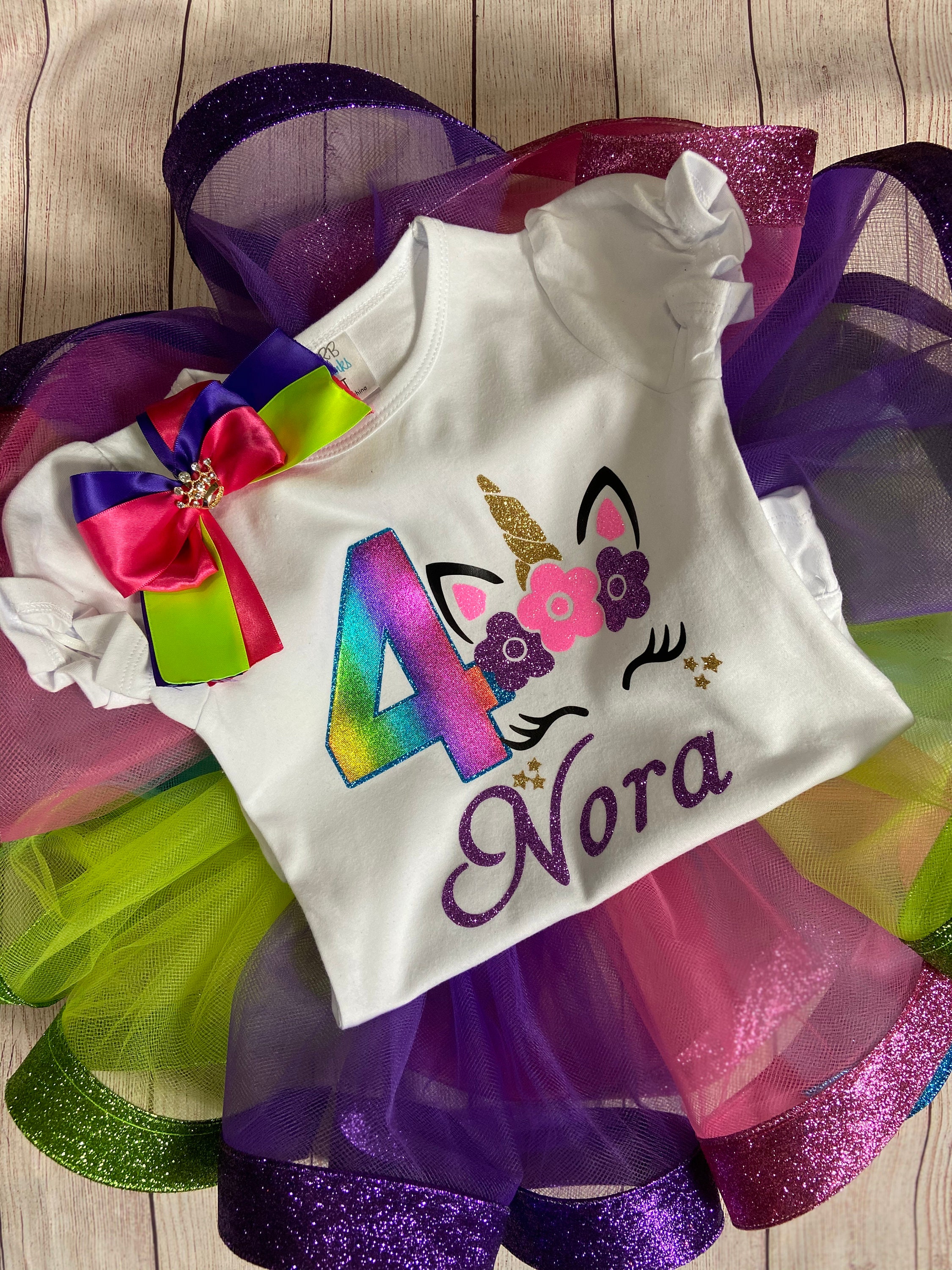 Unicorn Birthday Outfit Unicorn Tutu Unicorn Shirt Unicorn - Etsy