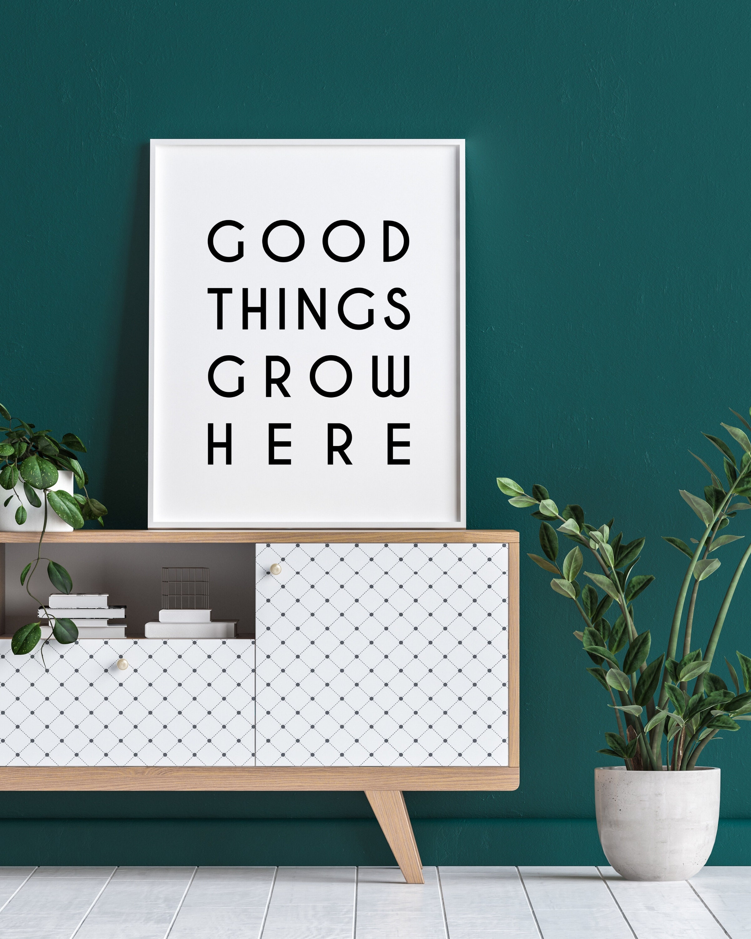 Good Things Grow Here Printable Poster, Plant Lover Print ...