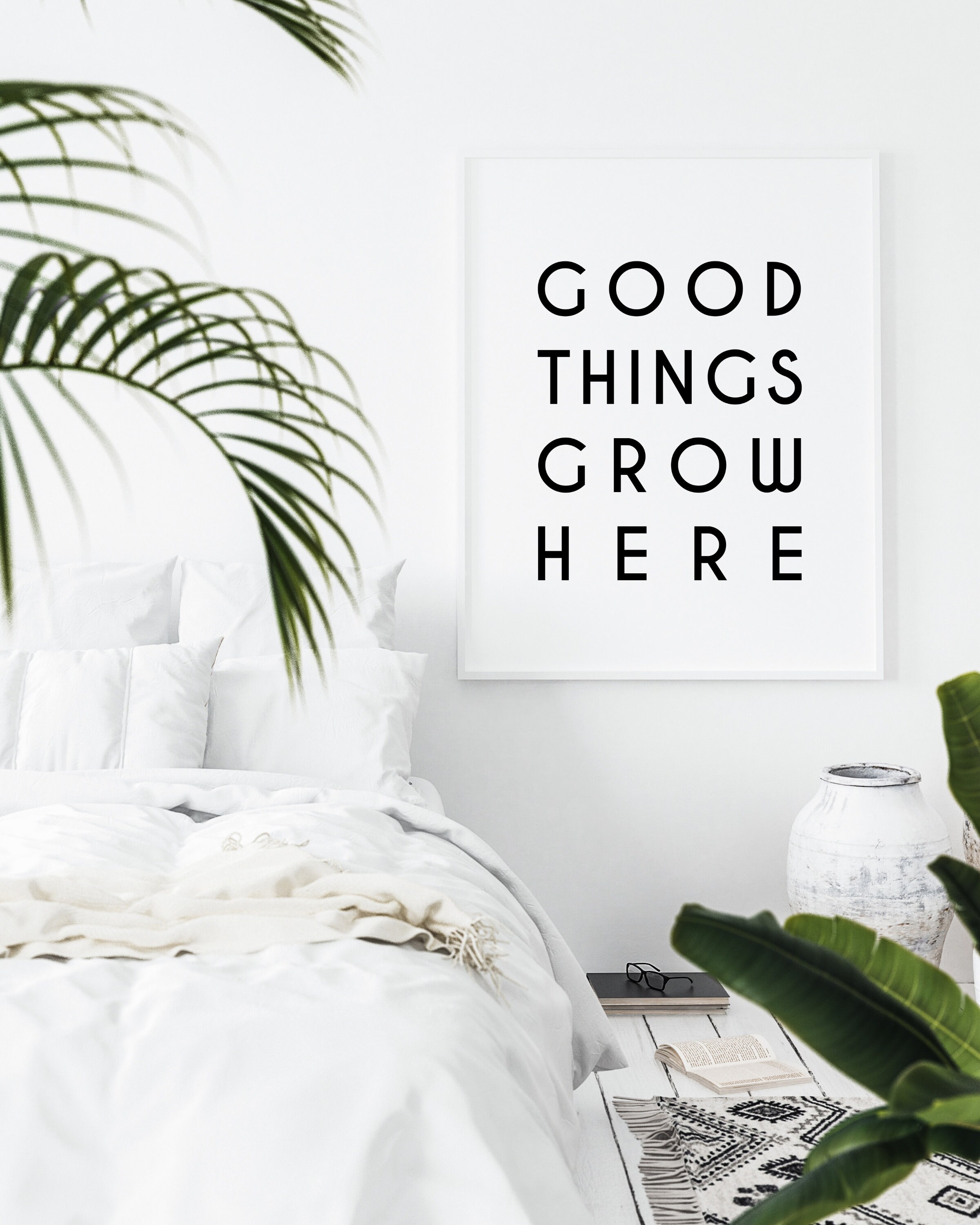 Good Things Grow Here Printable Poster, Plant Lover Print ...
