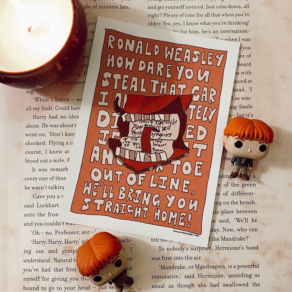 Magical Howler Letter Mrs Weasley A5/A6 Print | Etsy