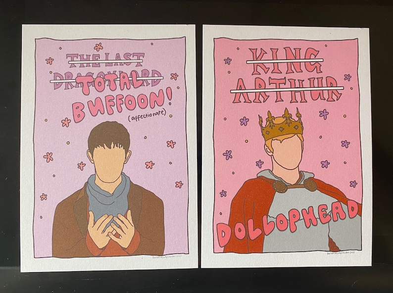 Merlin & Arthur A6 Prints - Etsy